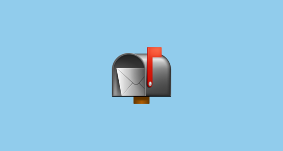📬 Open Mailbox with Raised Flag Emoji on WhatsApp 2.23.2.72