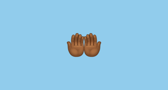 🤲🏾 Palms Up Together: Medium-Dark Skin Tone Emoji on WhatsApp 2.23.2.72