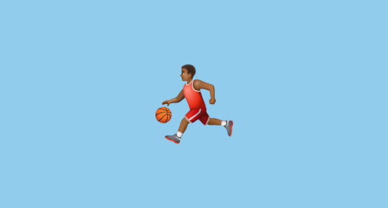 ⛹🏾 Persona Botando Un Balón: Tono De Piel Oscuro Medio Emoji on ...