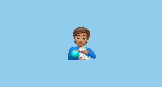 🧑🏽‍🍼 Person Feeding Baby: Medium Skin Tone Emoji on WhatsApp 2.23.2.72