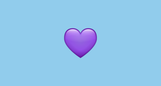 💜 Lila Hjärta Emoji on WhatsApp 2.23.2.72