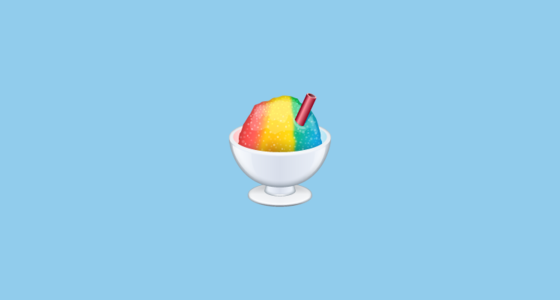 🍧 Shaved Ice Emoji on WhatsApp 2.23.2.72