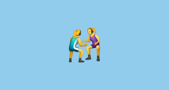 🤼‍♀️ Mujeres Luchando Emoji on WhatsApp 2.23.2.72