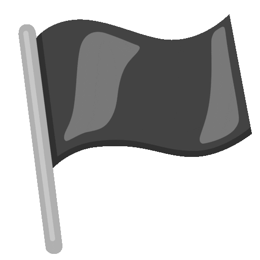 🏴 Drapeau Noir sur Noto Color Emoji, Animated 16.0
