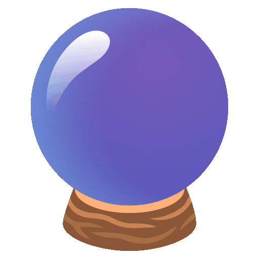🔮 Crystal Ball on Noto Color Emoji, Animated 16.0