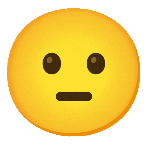 Noto Color Emoji, Animated 16.0의 😑 무표정한 얼굴