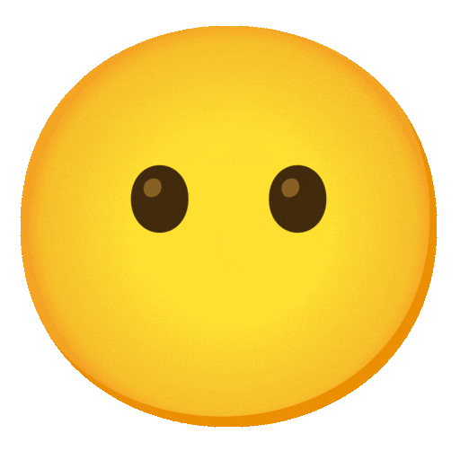 😶 Face Without Mouth on Noto Color Emoji, Animated 16.0
