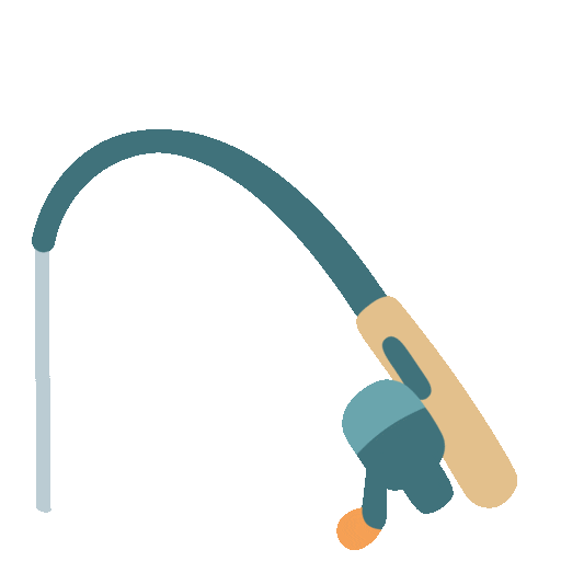 🎣 Caña De Pescar en Noto Color Emoji, Animated 16.0
