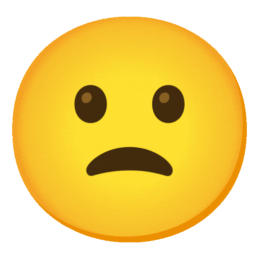 ☹️ Frowning Face on Noto Color Emoji, Animated 16.0