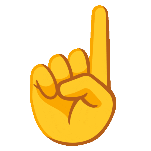 ☝️ Omhoog Wijzende Wijsvinger op Noto Color Emoji, Animated 16.0