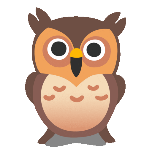 🦉 Uil op Noto Color Emoji, Animated 16.0