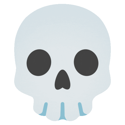 💀 Calavera en Noto Color Emoji, Animated 16.0