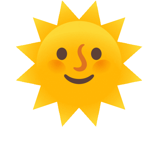 🌞 Faccina Sole su Noto Color Emoji, Animated 16.0