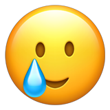 🥲 Smiling Face with Tear on Apple iOS 15.4