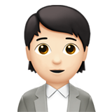 🧑🏻‍💼 Office Worker: Light Skin Tone on Apple iOS 18.4
