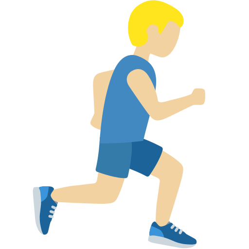 Discord 15.1の🏃🏼‍♂️‍ ️ Man Running Facing Right: Medium-Light Skin Tone