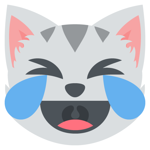 😹 Cat with Tears of Joy on JoyPixels 2.1