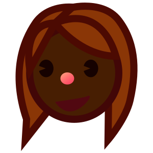 emojidex 1.0.19의 👩🏿 여자: 검은색 피부