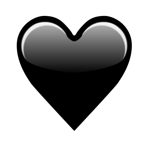 🖤 Corazón Negro en Imágenes de muestra Emojipedia 5.2