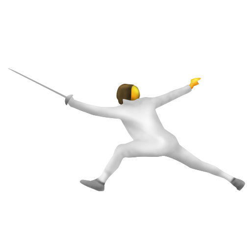 🤺 Person Fencing on Emojipedia Sample Images 11.0