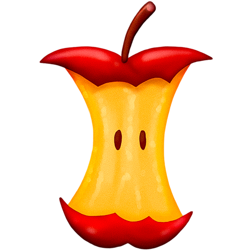 undefined Apple Core on Emojipedia Sample Images 17.0