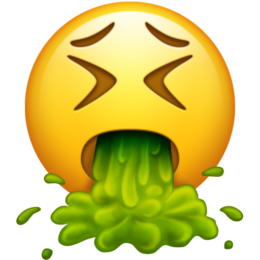 🤮 Face Vomiting on Emojipedia Sample Images 5.1