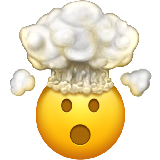 🤯 Exploding Head on Emojipedia Sample Images 5.1