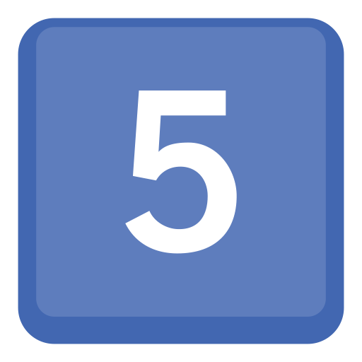 5️⃣ Keycap Digit Five on Facebook 2.2.1
