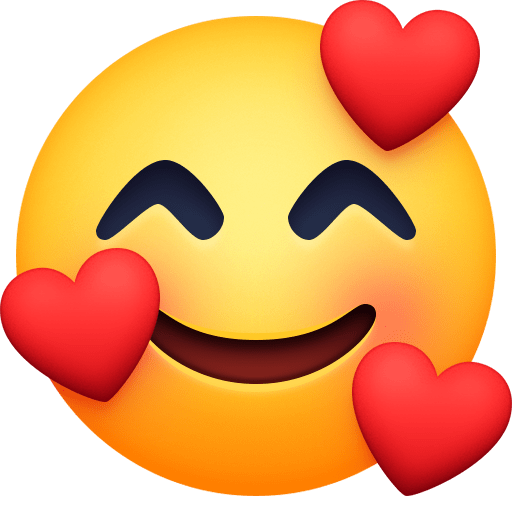 🥰 Smiling Face with Hearts on Facebook 3.1