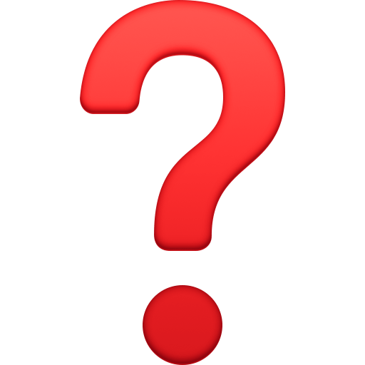 Red Question Mark on Facebook 16.0