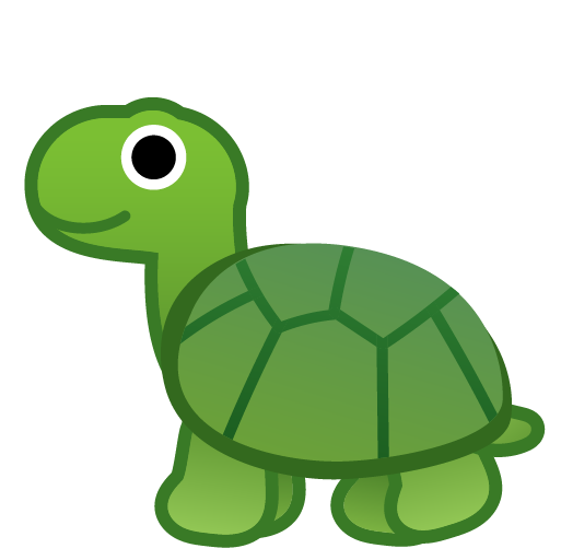 🐢 Turtle on Google Noto Color Emoji Android 10.0 March 2020 Feature Drop