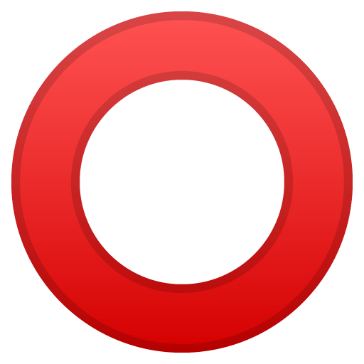 ⭕ Hollow Red Circle on Google Noto Color Emoji Android 11.0