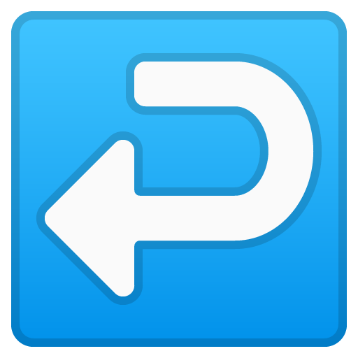 ↩️ Seta Curva Da Direita Para A Esquerda em Google Noto Color Emoji ...