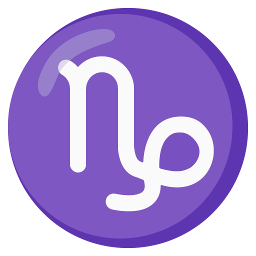 ♑ Signo De Capricórnio em Google Noto Color Emoji Android 12L