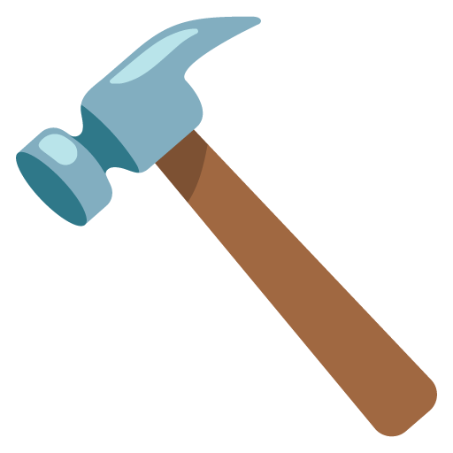 🔨 Hammer on Google Noto Color Emoji 15.0