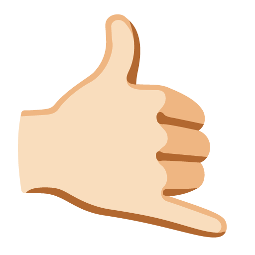 🤙🏻 Call Me Hand: Light Skin Tone on Google Noto Color Emoji 16.0