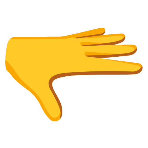 🫳 Palm Down Hand on Google Noto Color Emoji 16.0