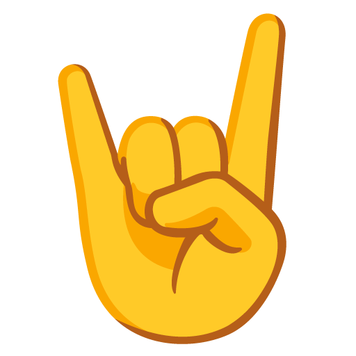 🤘 Sign of the Horns on Google Noto Color Emoji 16.0 June Update