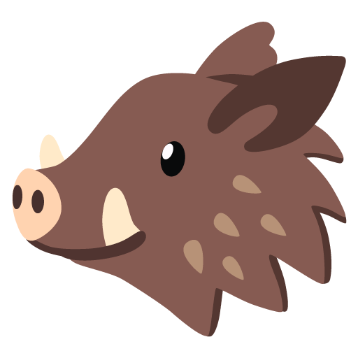 🐗 Javali em Google Noto Color Emoji 17.0