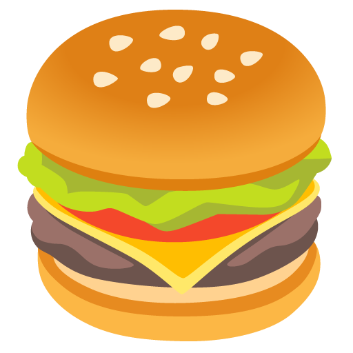 🍔 Hamburger sur Google Noto Color Emoji 17.0