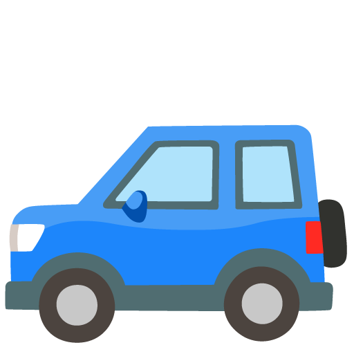 🚙 Sport Utility Vehicle on Google Noto Color Emoji 17.0