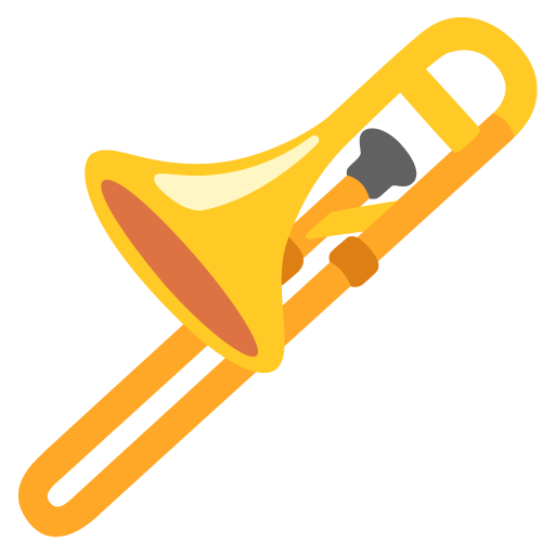 Trombone on Google Noto Color Emoji 17.0