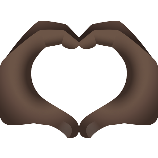🫶🏿 Heart Hands: Dark Skin Tone on Icons8 14.0