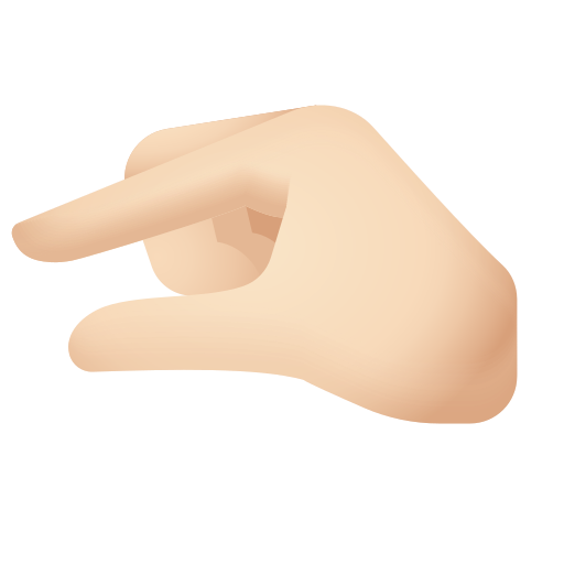🤏🏻 Pinching Hand: Light Skin Tone on Icons8 14.0
