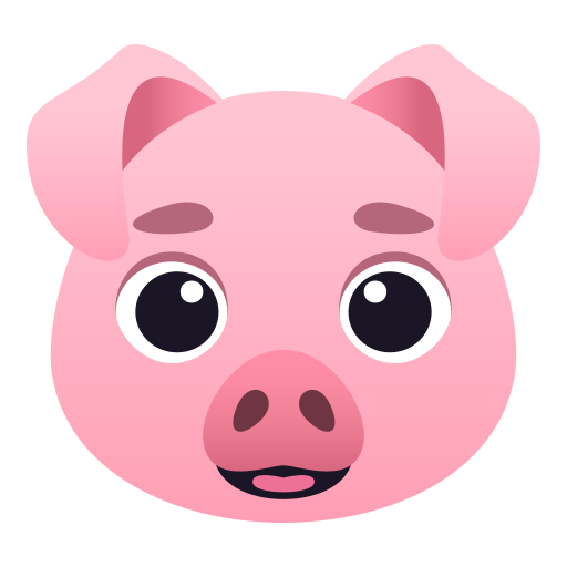 🐷 Pig Face on JoyPixels 7.0