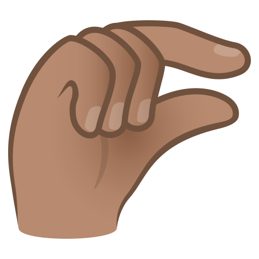 🤏🏽 Pinching Hand: Medium Skin Tone Emoji
