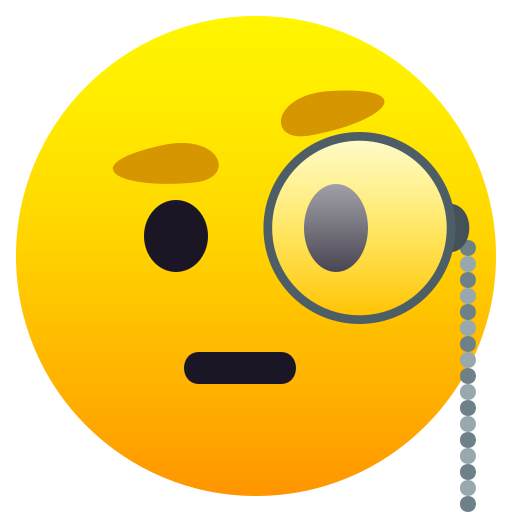 🧐 Gesicht Mit Monokel auf JoyPixels 9.0