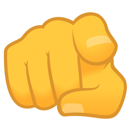 🫵 Dedo Índice Apuntándote a Ti en JoyPixels 9.0