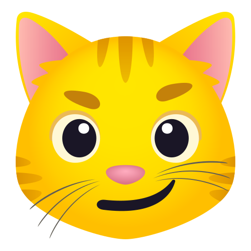😼 Cat with Wry Smile on JoyPixels 10.0