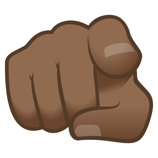 🫵🏾 Index Pointing at the Viewer: Medium-Dark Skin Tone on JoyPixels 10.0